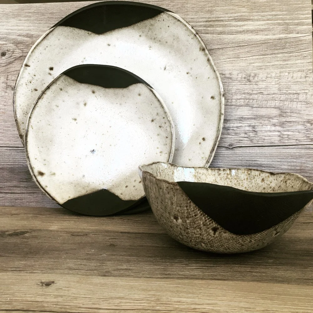 Santa Barbara off-White ceramic plates white dinnerware dinnerware ...