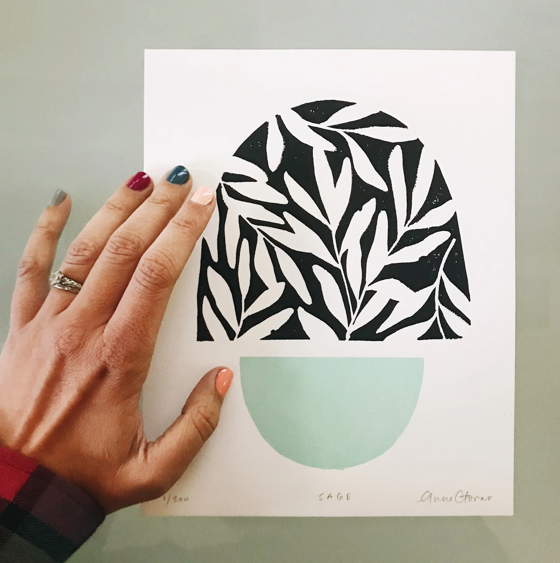 The Herbs Linocut Print Series — Anna Tovar