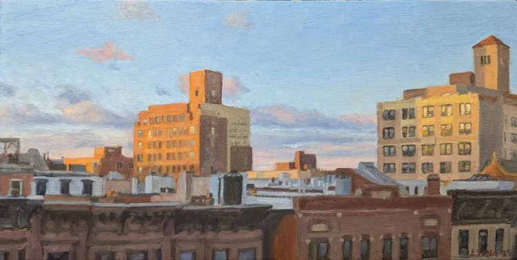 December Dawn Over Park Slope | Brooklyn Cityscape — Ella Yang Studio