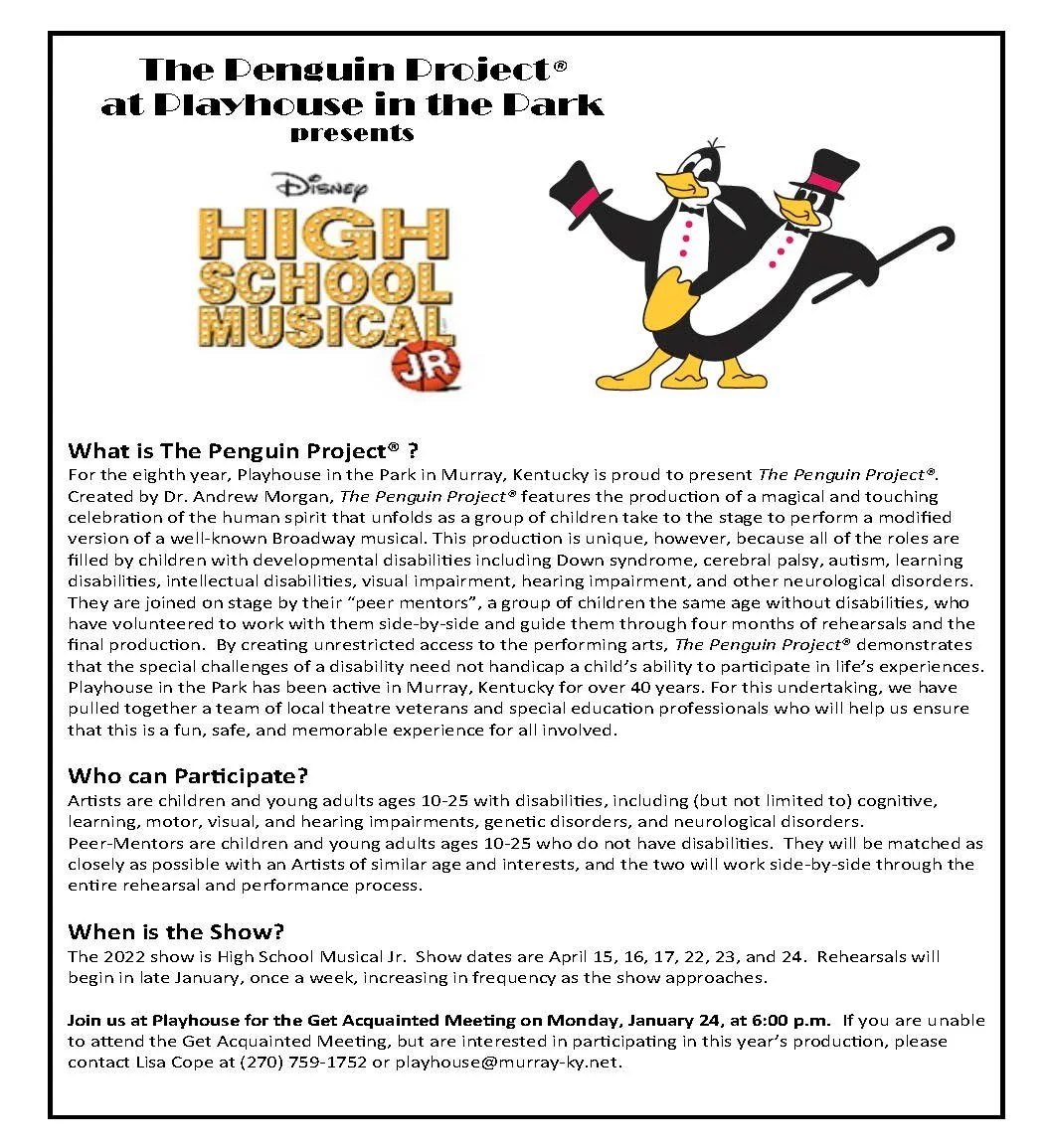 The Penguin Project Playhouse In The Park The Penguin Project Playhouse In The Park