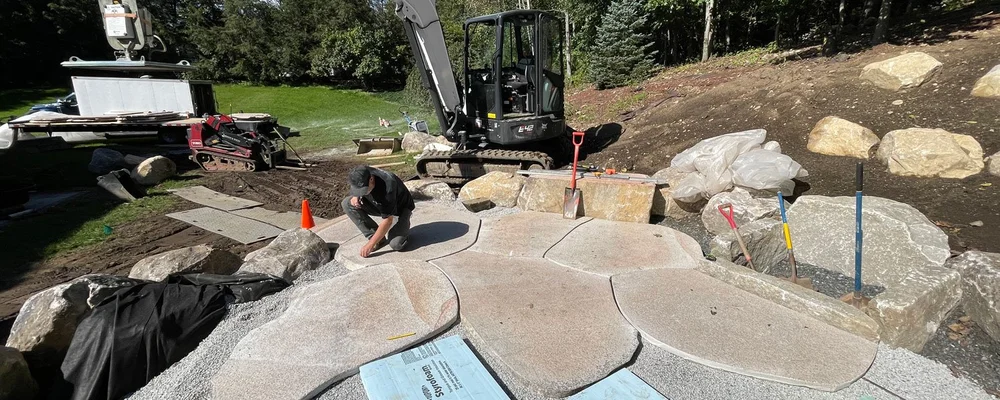 Custom Granite Patios & Landscape Design | Roots & Rocks Groton MA ...