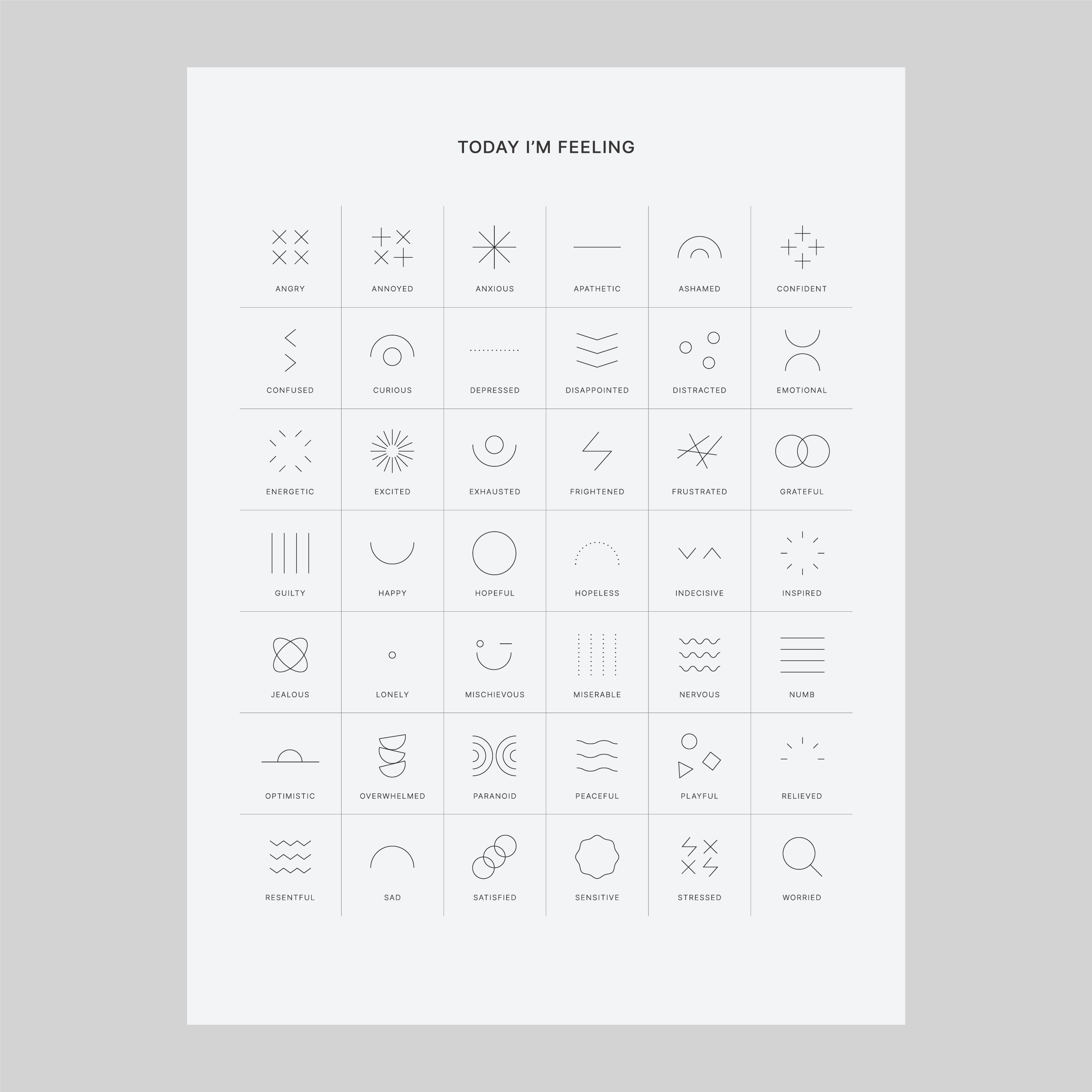 Today I'm feeling Poster — Sarita Walsh