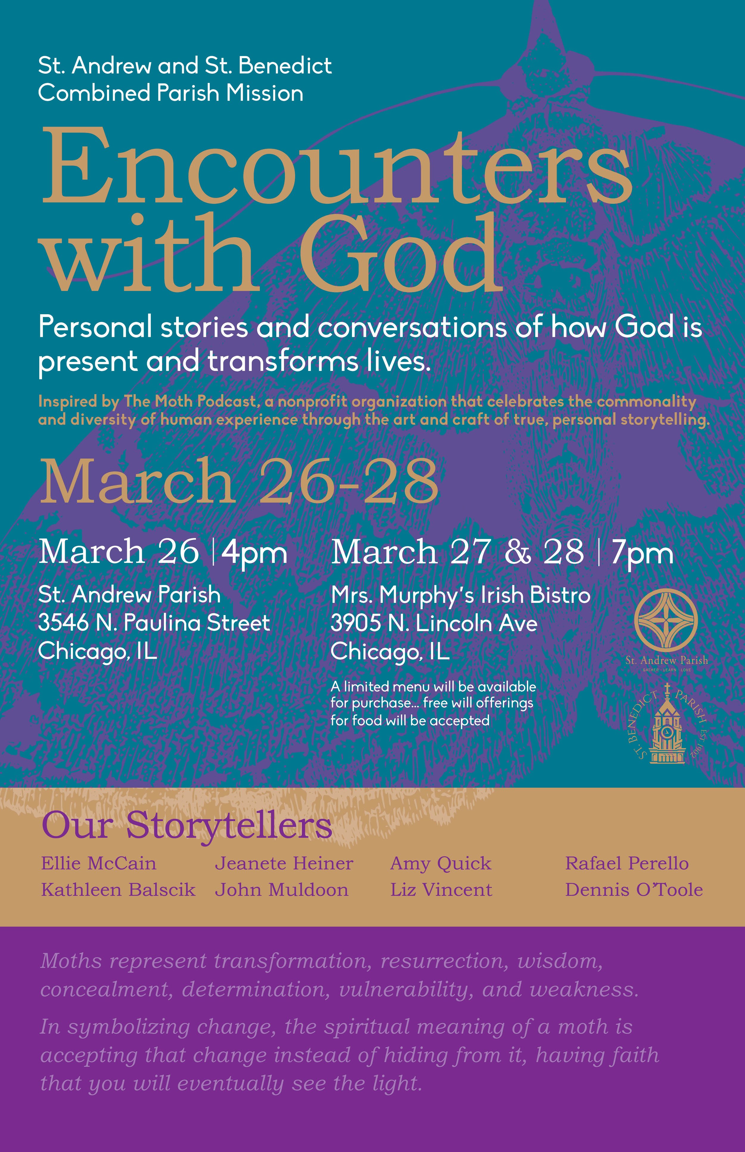 Encounters with God. Parish Mission. — St. Benedict Parish