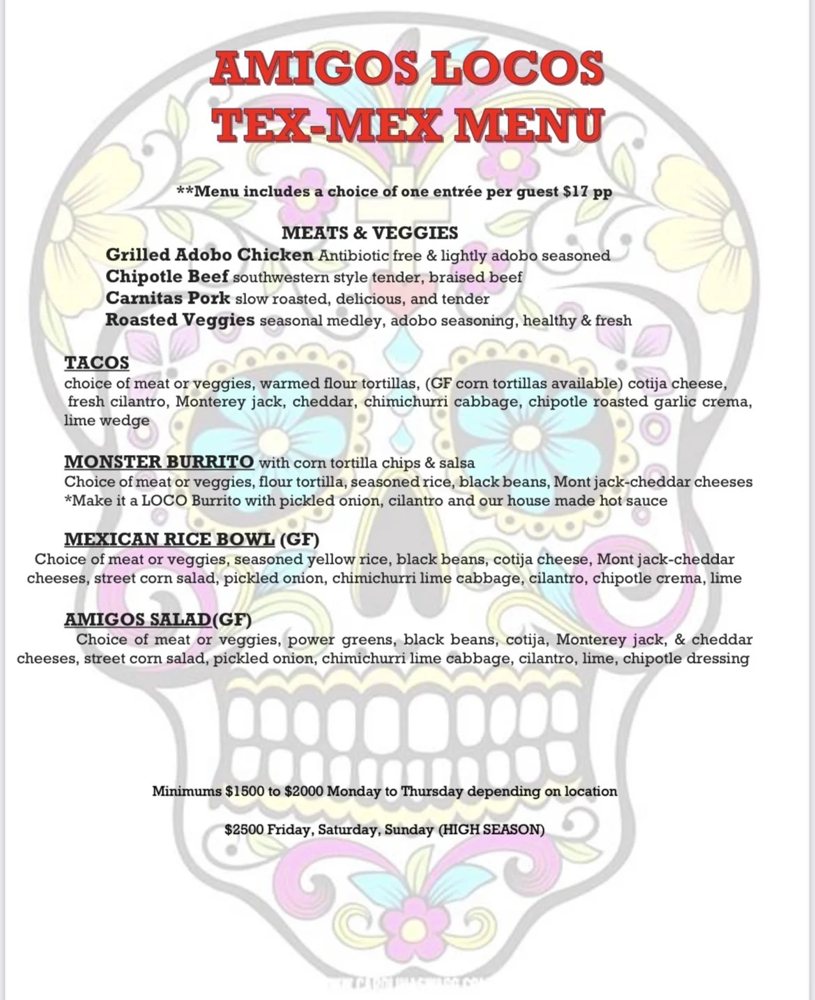Tacos-Tex Mex Food Trucks & Catering