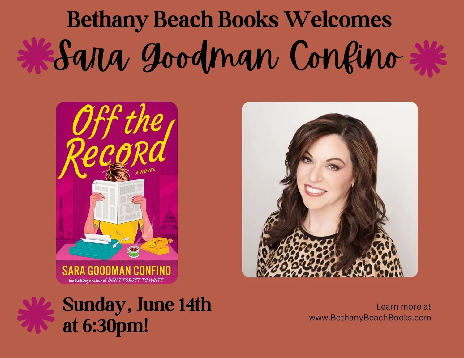 Sara Goodman Confino — Bethany Beach Books