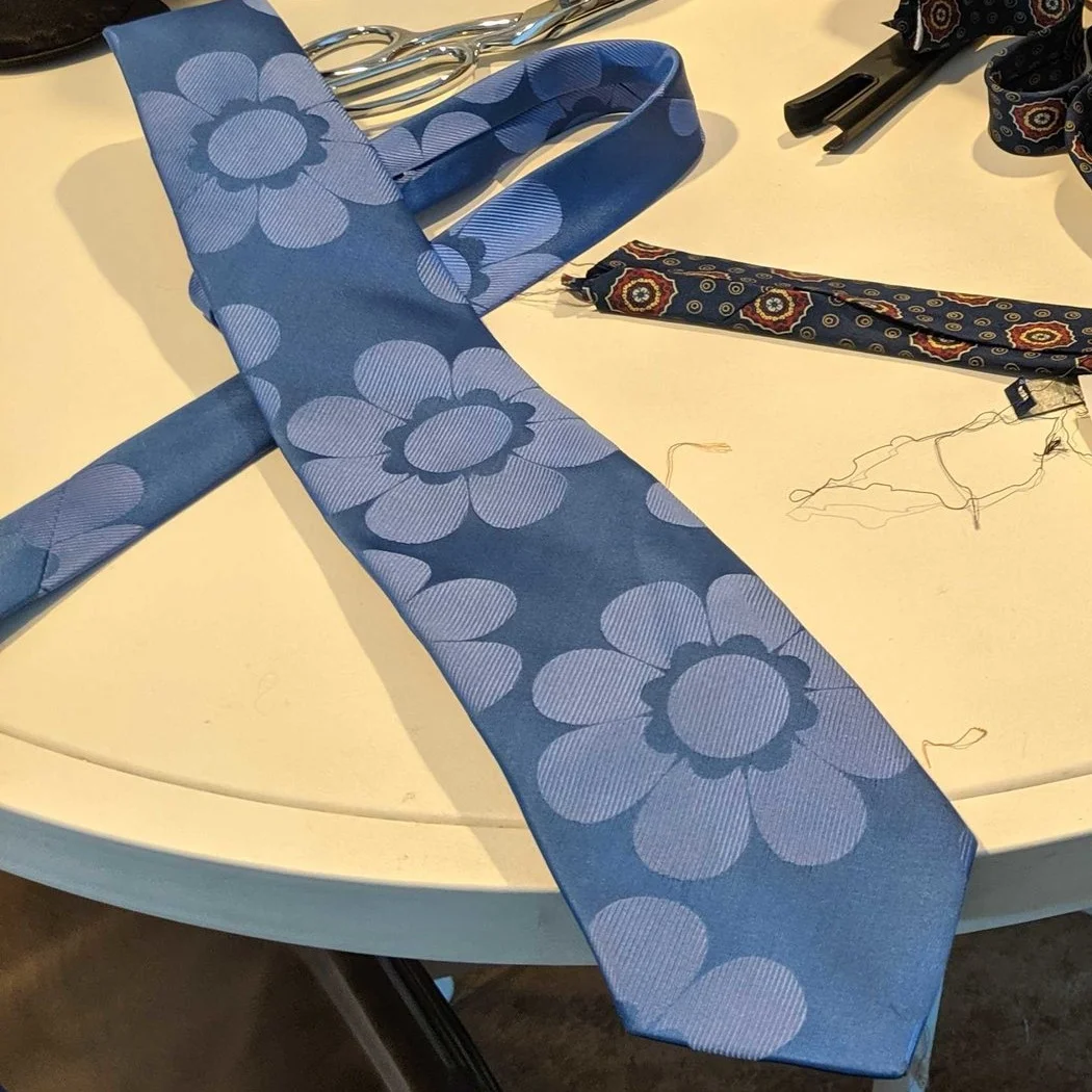Silk Sleep Mask from a Thrift Store Neck Tie — PowerfulMojo