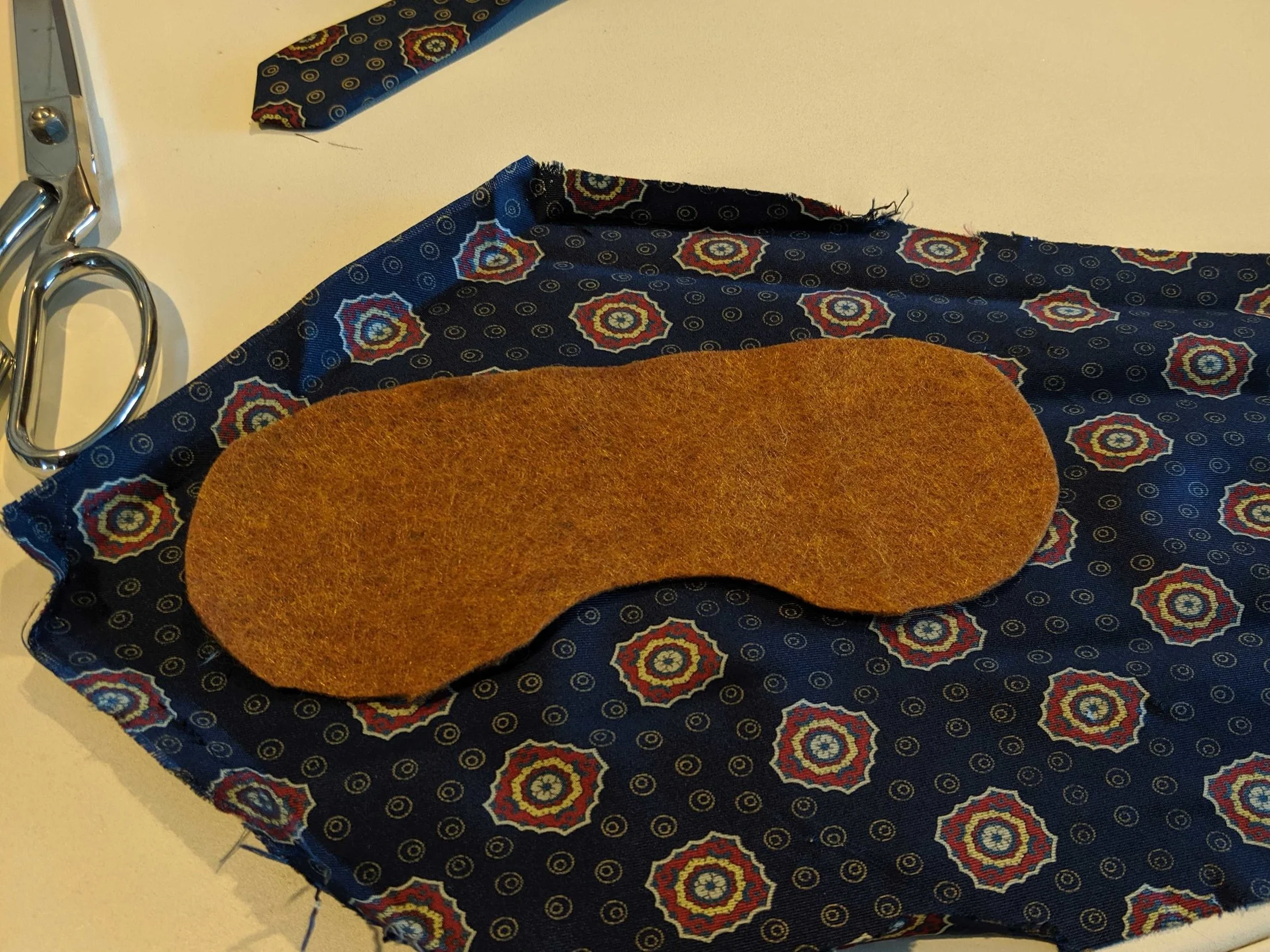 Silk Sleep Mask from a Thrift Store Neck Tie — PowerfulMojo