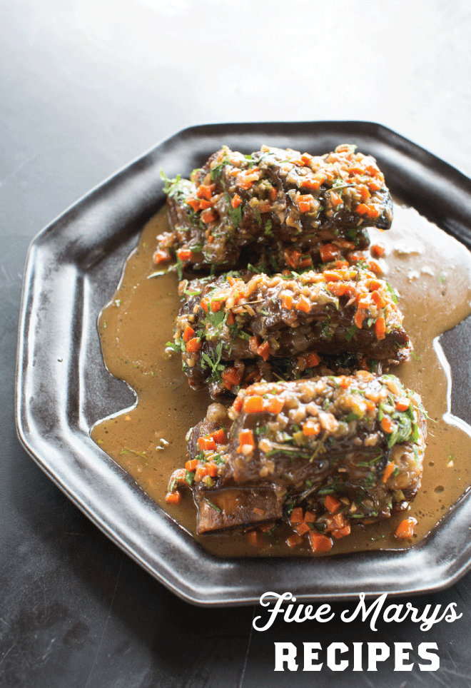 Tyler's Slow Roasted Short Ribs from Five Marys — FIVE MARYS RANCH