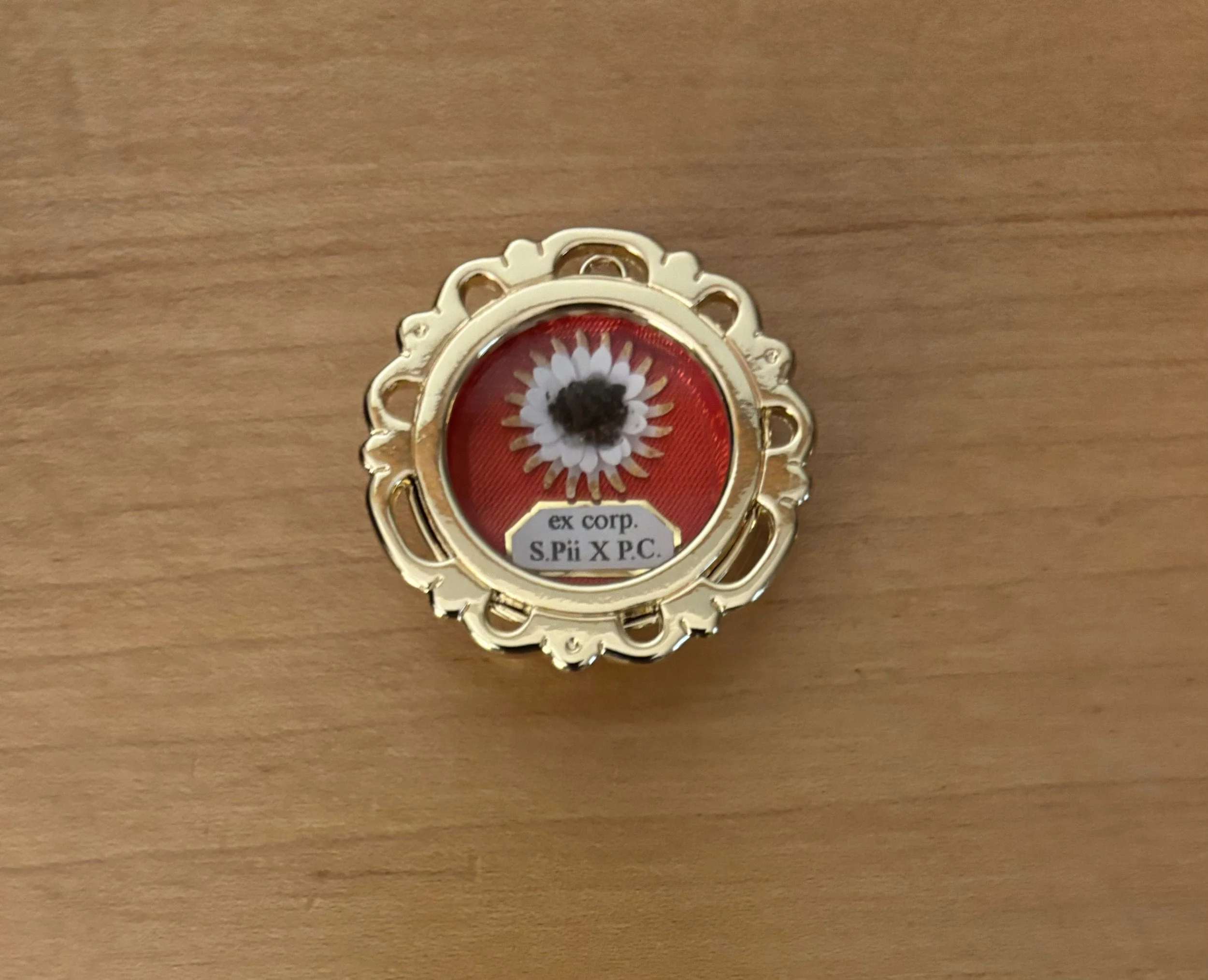 Relic Oil of Saint Pius X, Pope & Confessor — Catholic Sacramentals