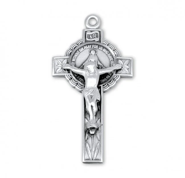 Miraculous Medal Crucifix for Protection — Catholic Sacramentals