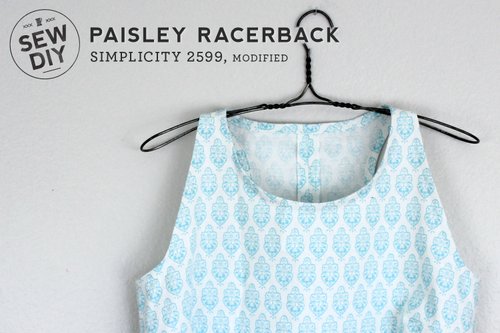Paisley Racerback Tank — Sew DIY