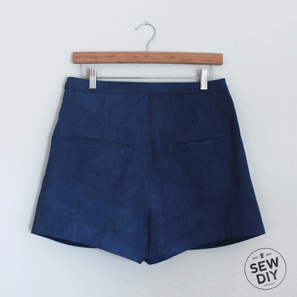 DIY Navy Blue Tap Shorts — Sew DIY