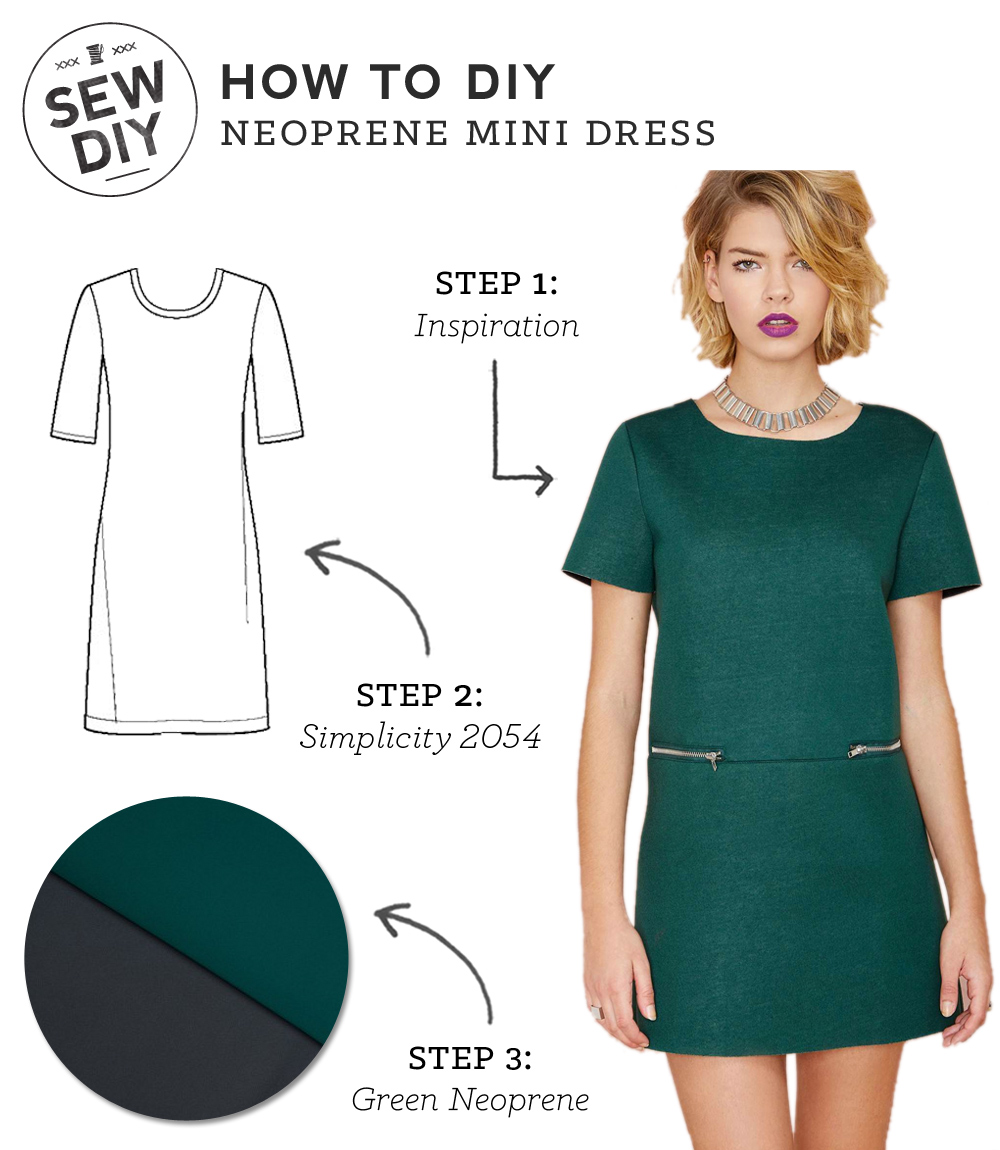 DIY Outfit – Neoprene Mini Dress — Sew DIY