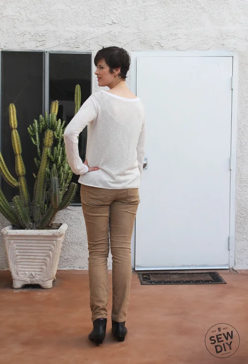 DIY Two-Tone White Sweatshirt — Sew DIY