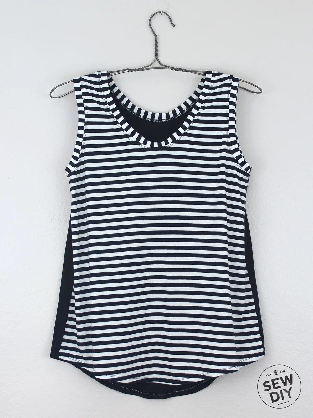 DIY Striped Panel Top — Sew DIY
