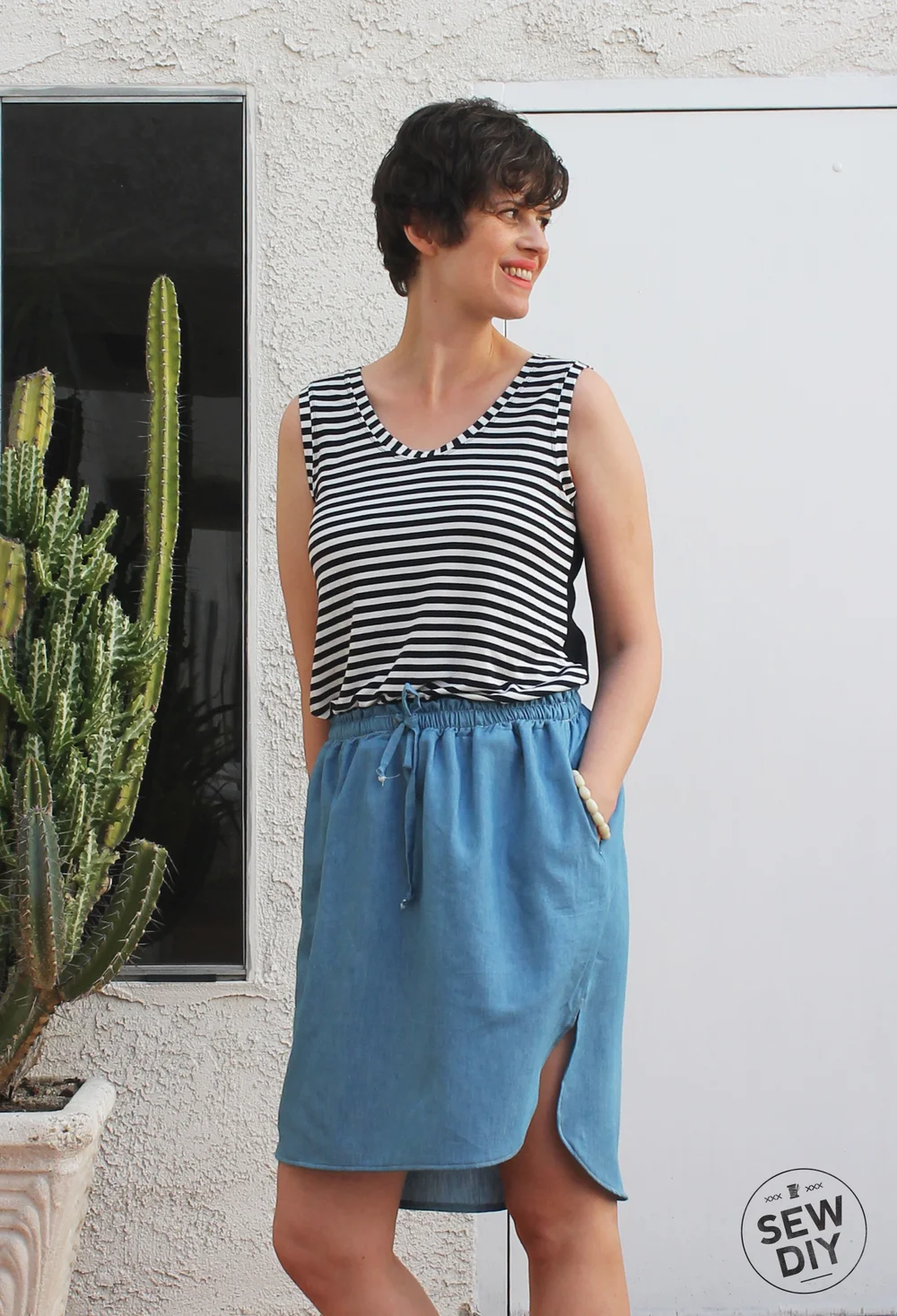DIY Striped Panel Top — Sew DIY