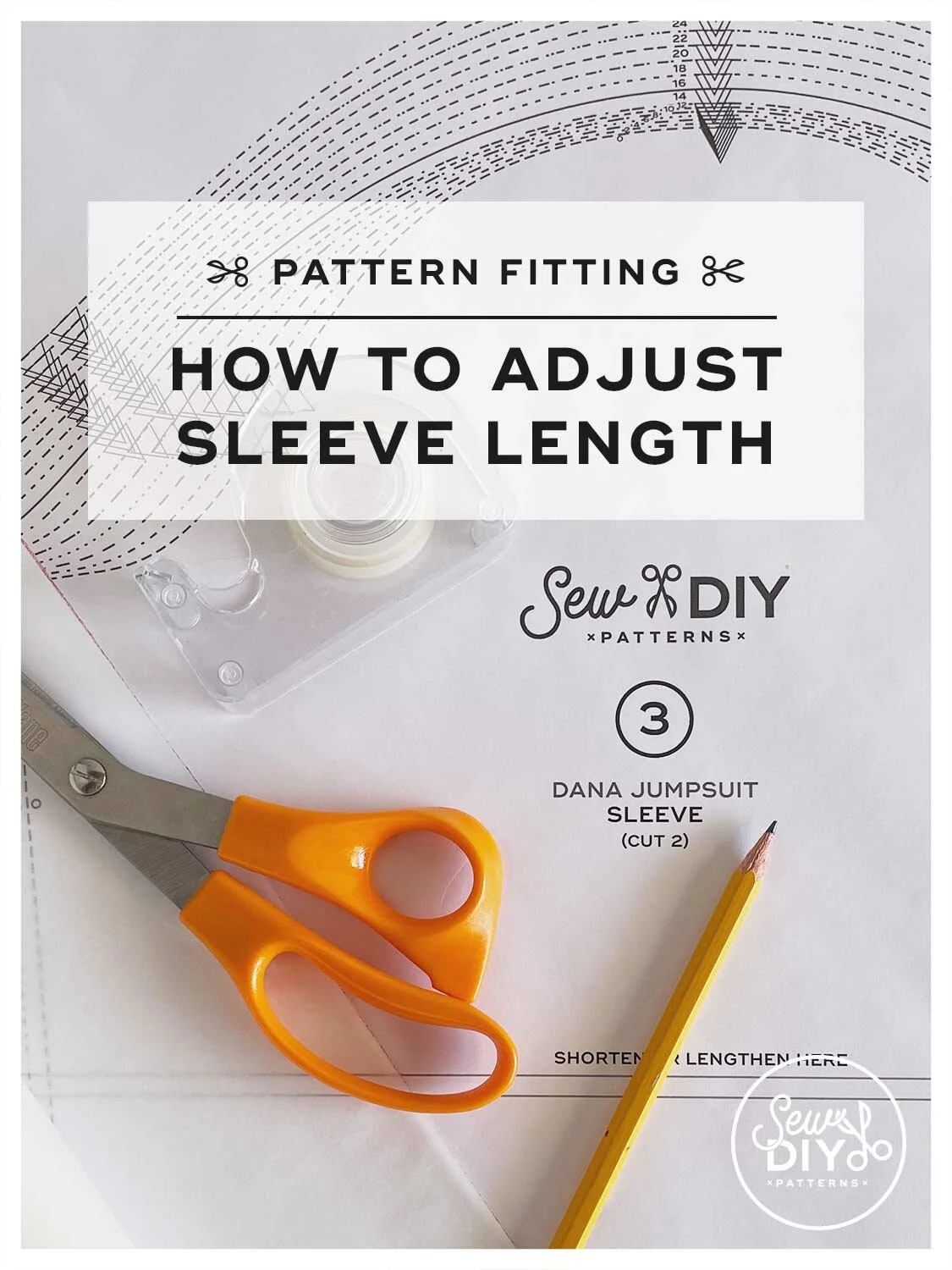 How to shorten or lengthen the sleeves of a sewing pattern - Video ...