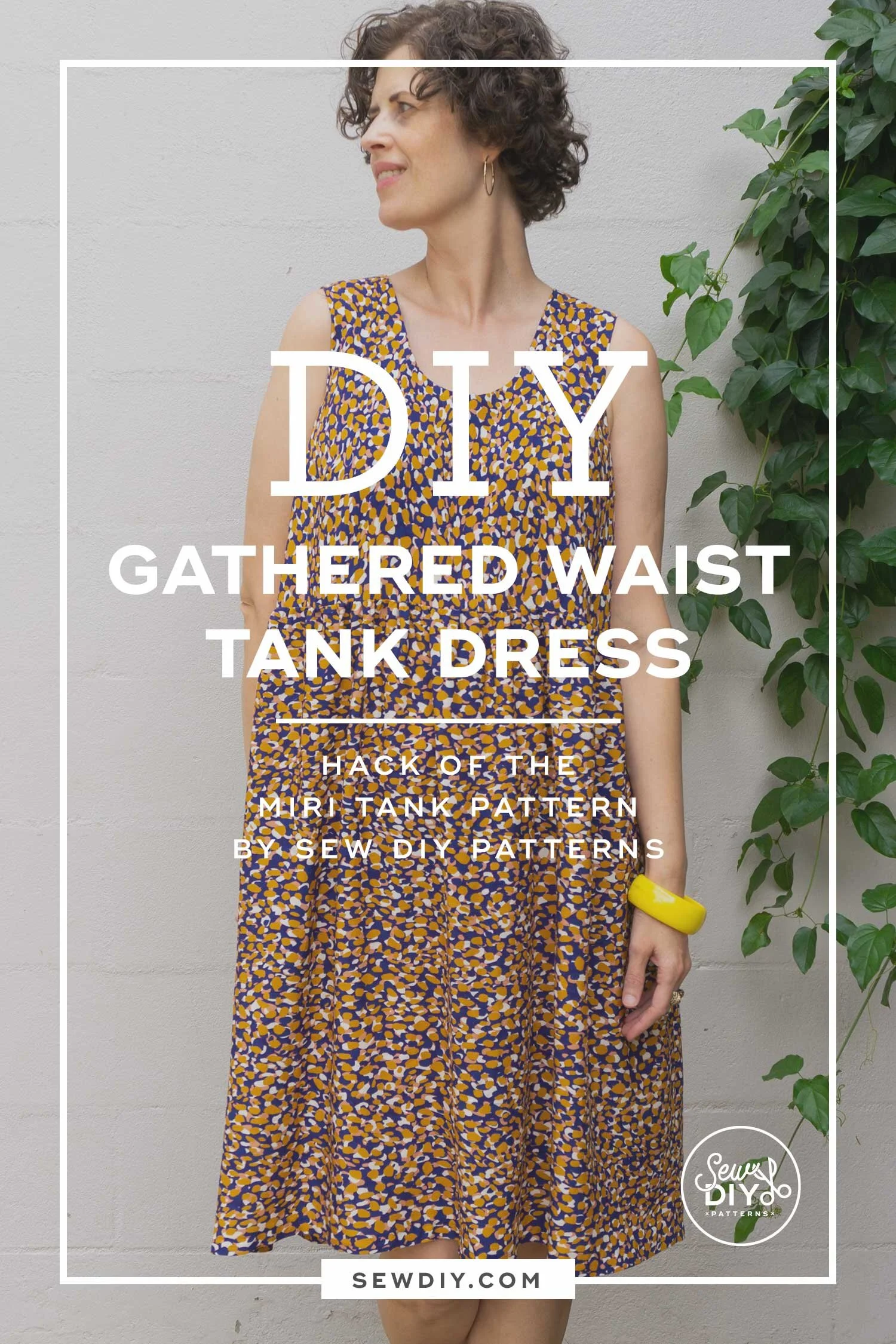 DIY Gathered Waist Dress – Miri Tank Top Pattern Hack — Sew DIY