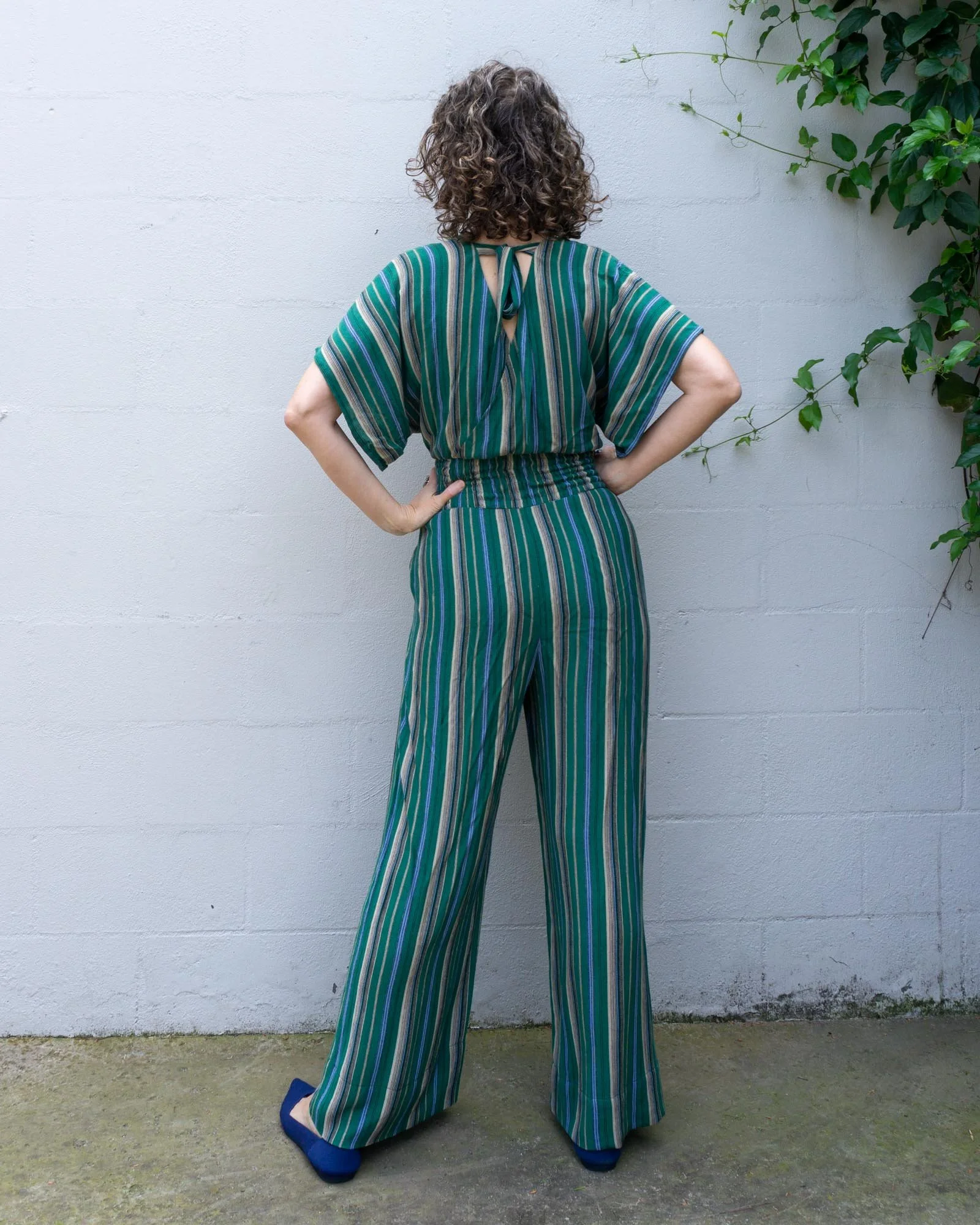 DIY Striped Wrap-Front Jumpsuit — A review of the Rowena Jumpsuit by ...