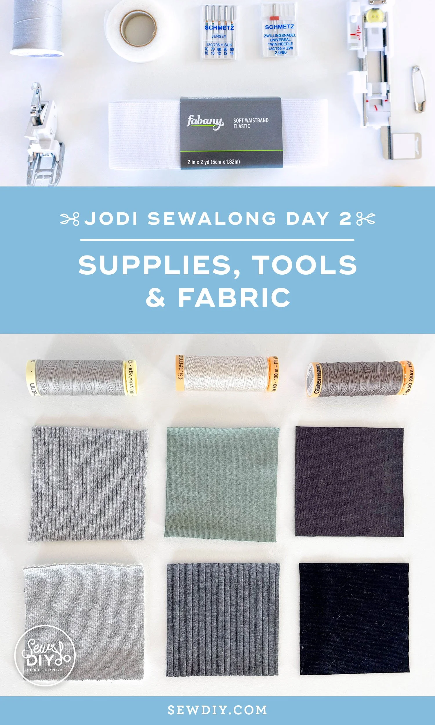 Fabric and supplies for the Sew DIY Jodi Pattern — Sew DIY