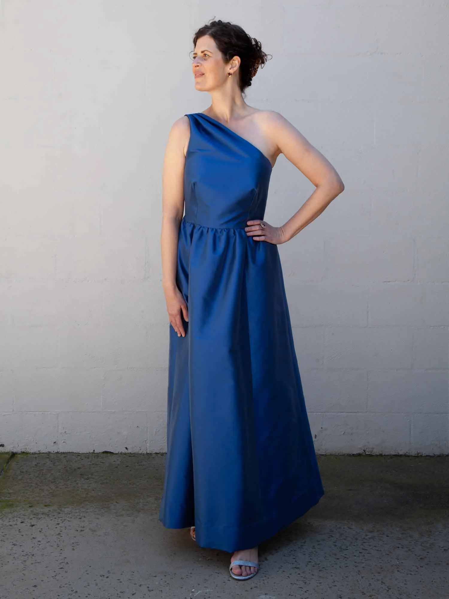 DIY One-Shoulder Evening Gown–Self-drafted — Sew DIY
