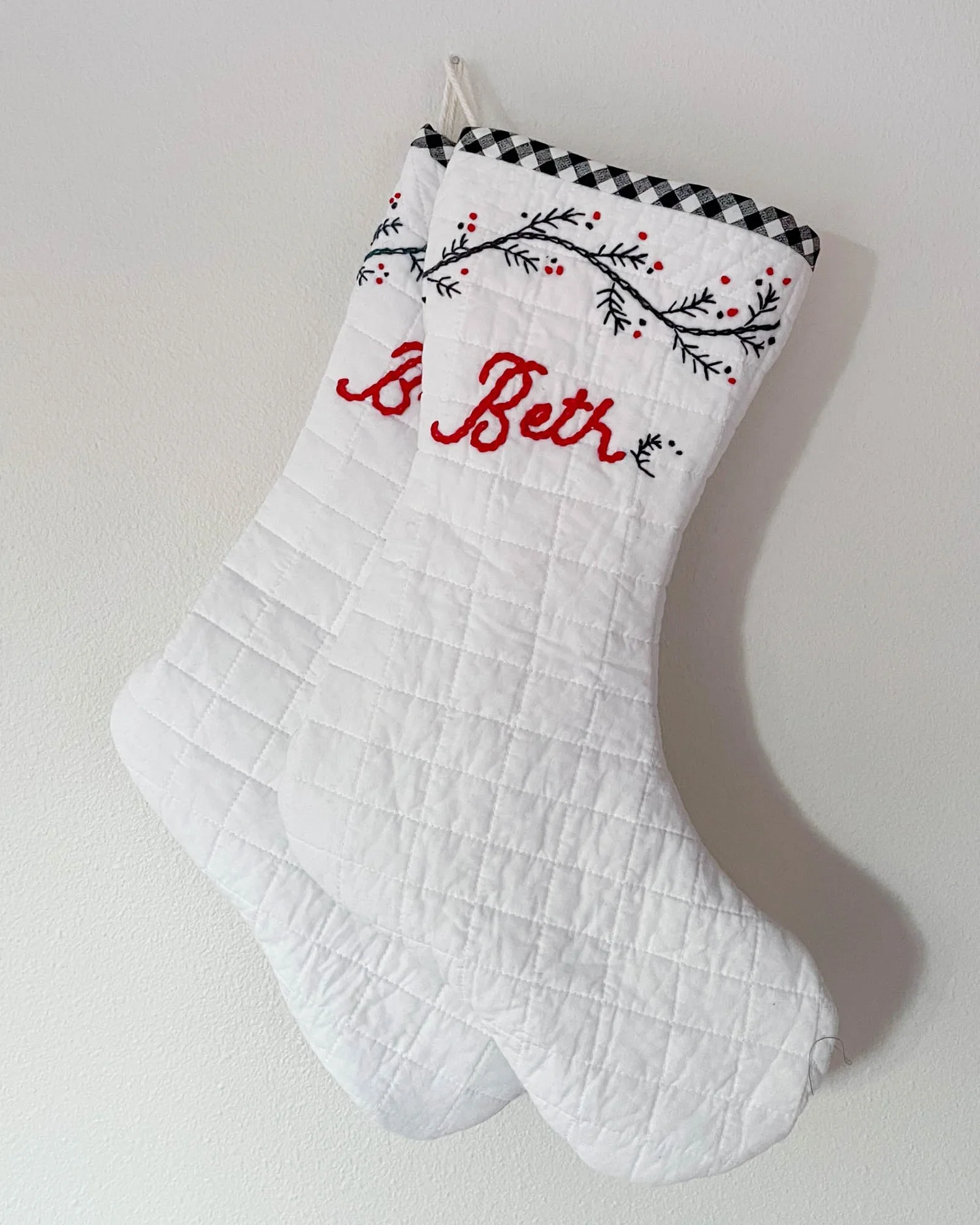 DIY Embroidered Christmas Stockings — Sew DIY