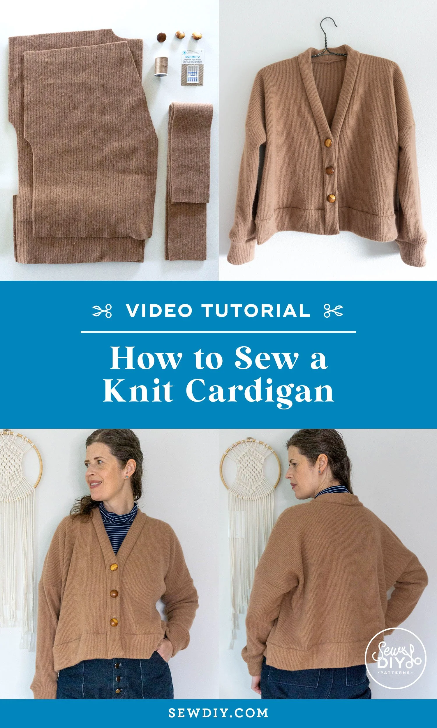 Video—How to Sew a Cardigan — Sew DIY