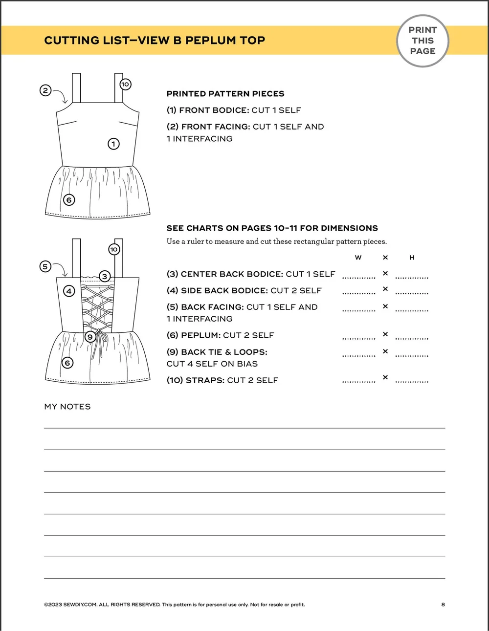DIY Ruffle Hem Top — Eva Sewing Pattern Variation — Sew DIY