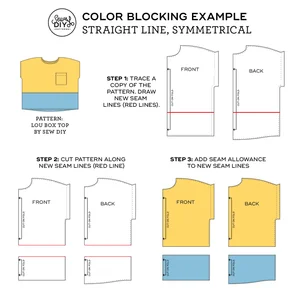 How to Color Block Sewing Patterns — Sew DIY