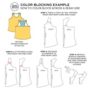 How to Color Block Sewing Patterns — Sew DIY