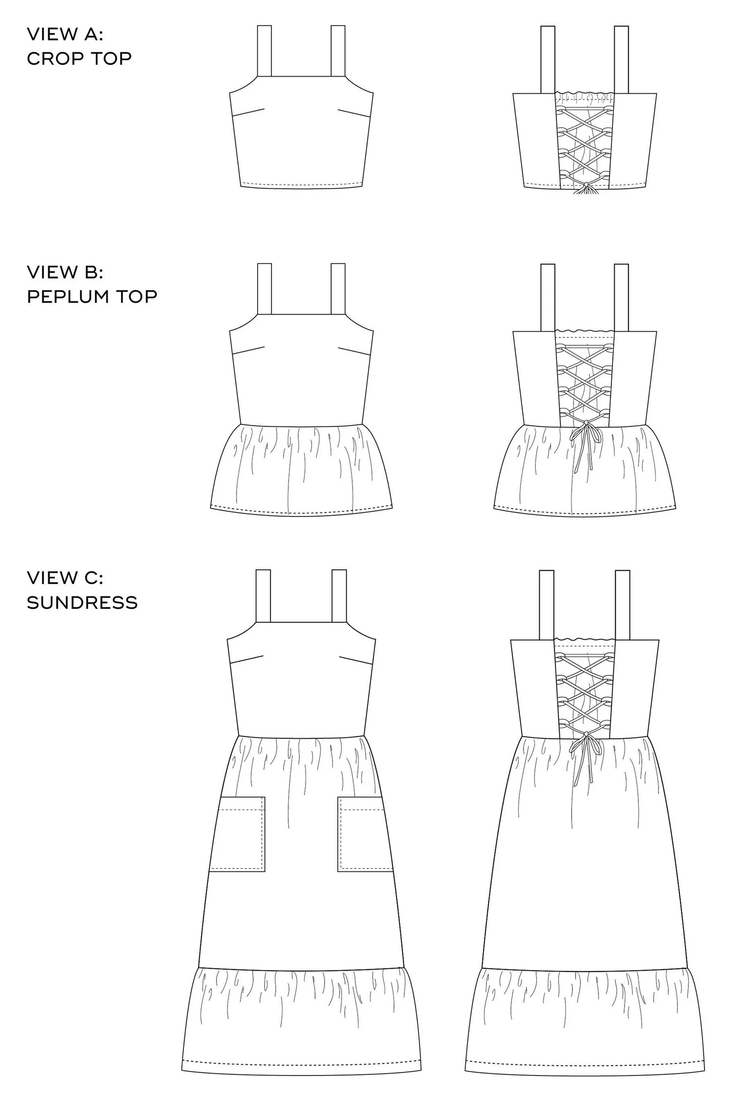 New pattern launch! Introducing the Eva Tops and Sundress — Sew DIY