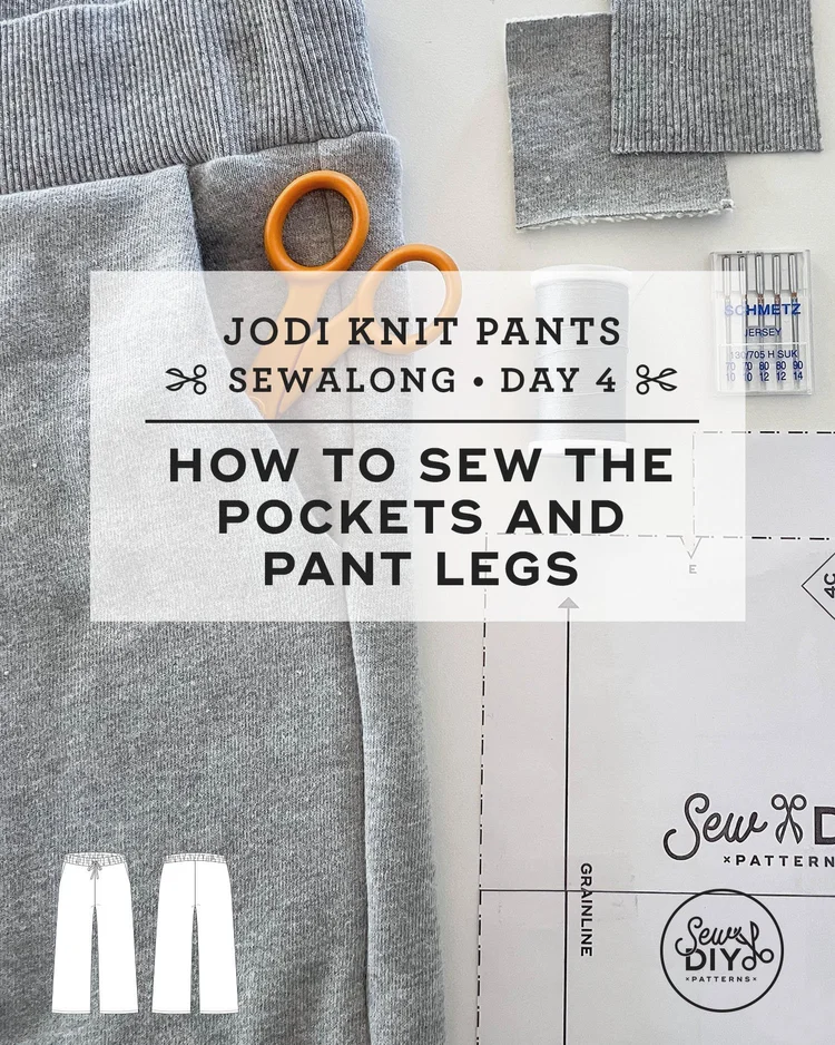How to Sew the Pockets and Pant Legs — Jodi Knit Pants Sewalong Day 4 ...