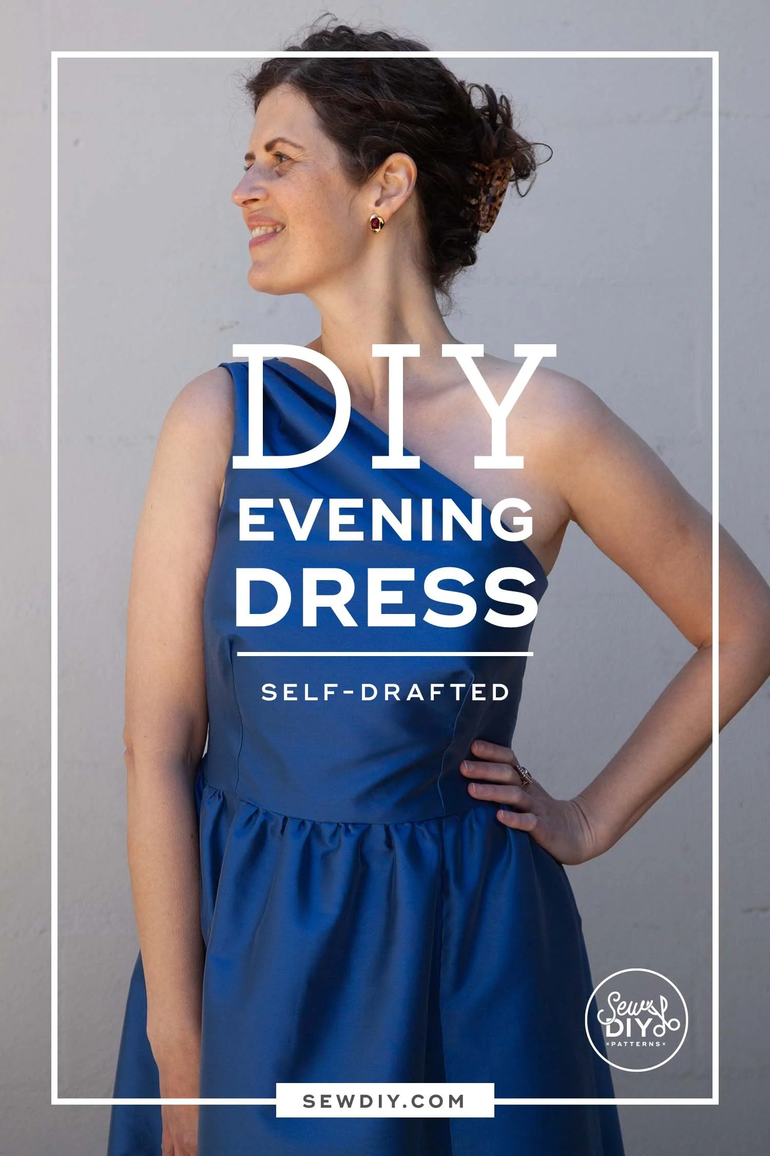 DIY One-Shoulder Evening Gown–Self-drafted — Sew DIY