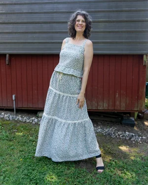 DIY Ruffle Hem Top — Eva Sewing Pattern Variation — Sew DIY