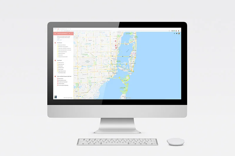 Joey's Miami Location Map — Joey Wright Photography