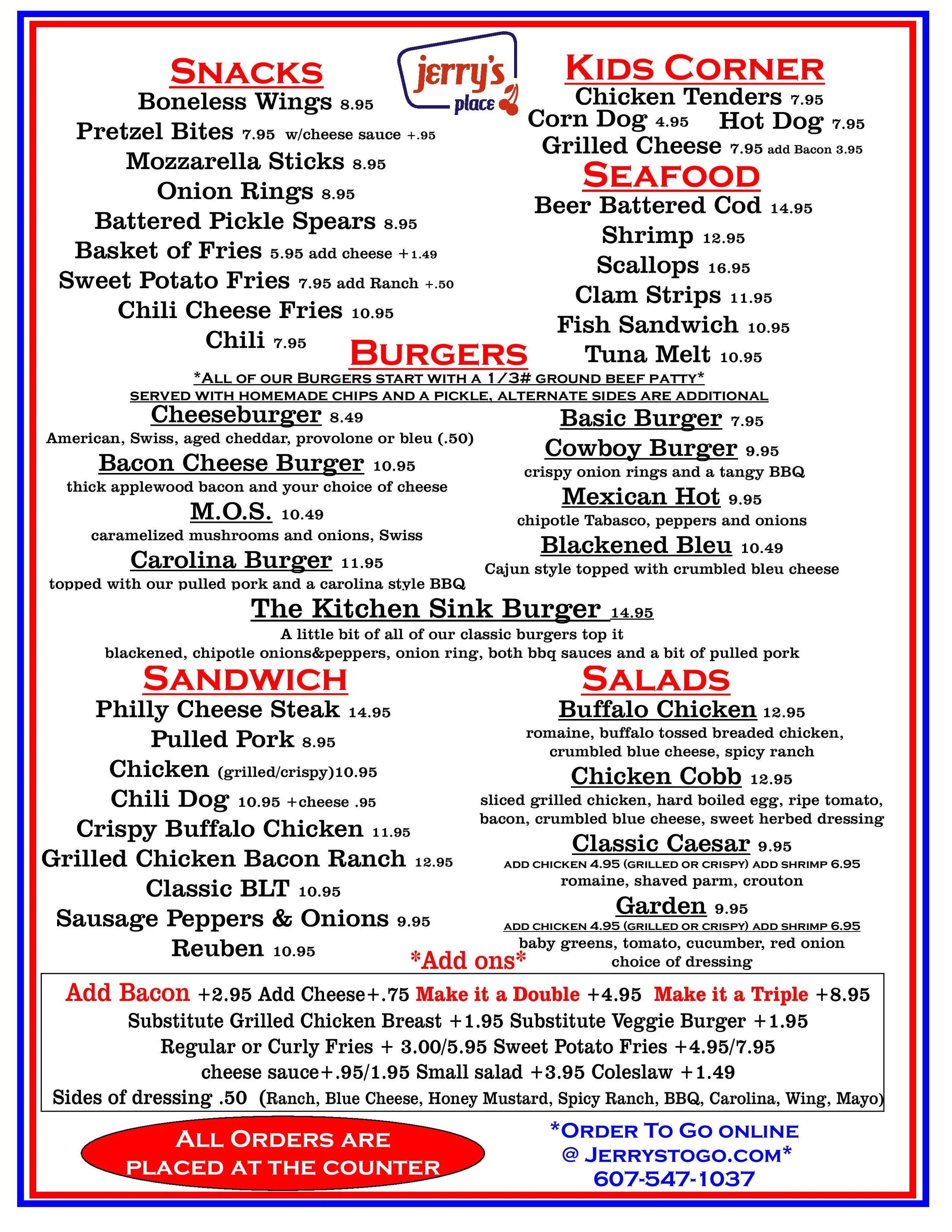 Cooperstown Ice Cream and Restaurant | Jerry's Place