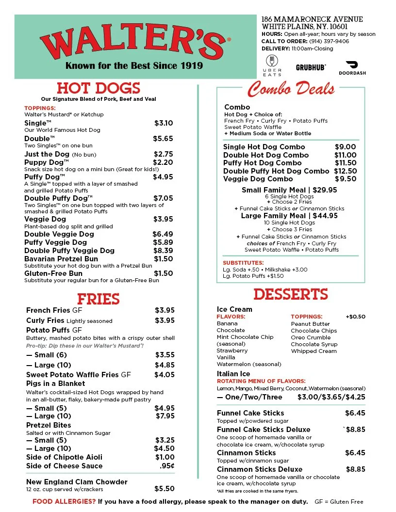White Plains — Walter's Hot Dog Stand