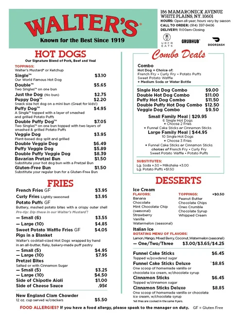White Plains — Walter's Hot Dog Stand