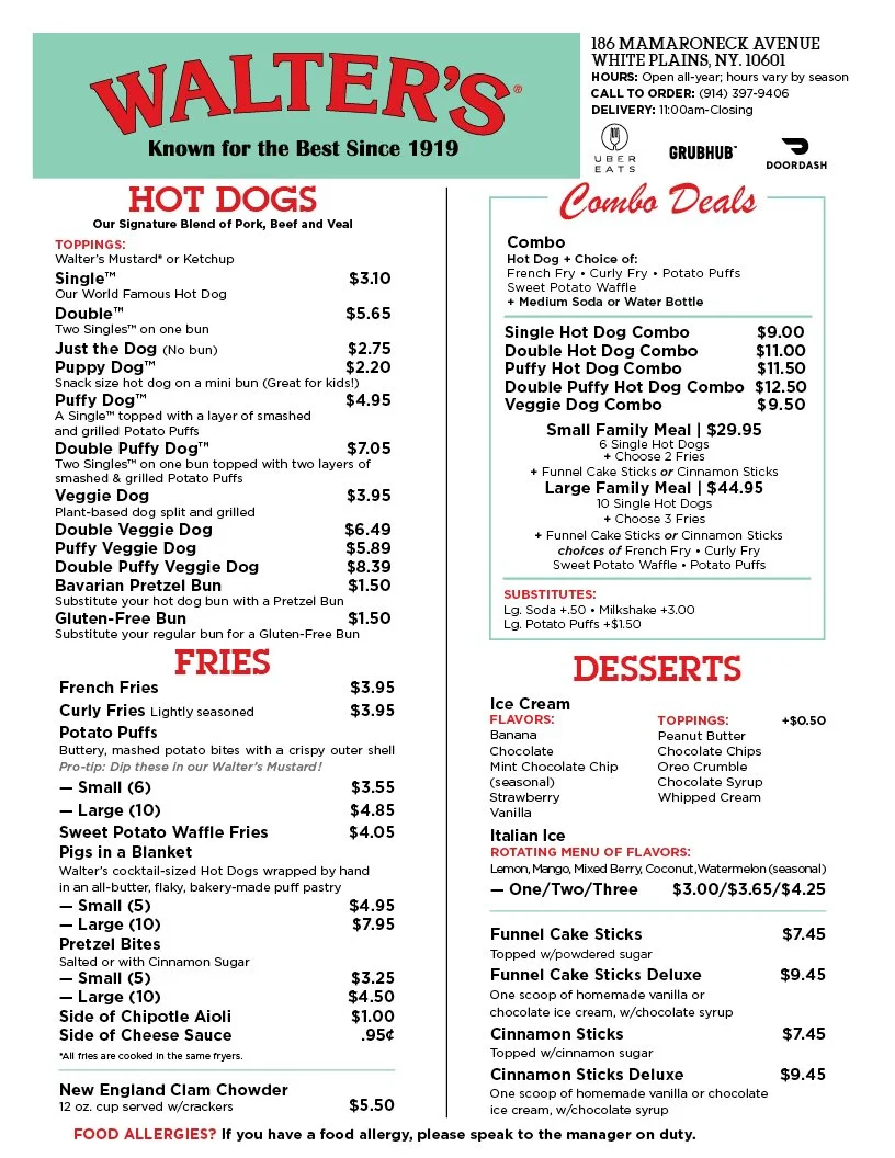 White Plains — Walter's Hot Dog Stand