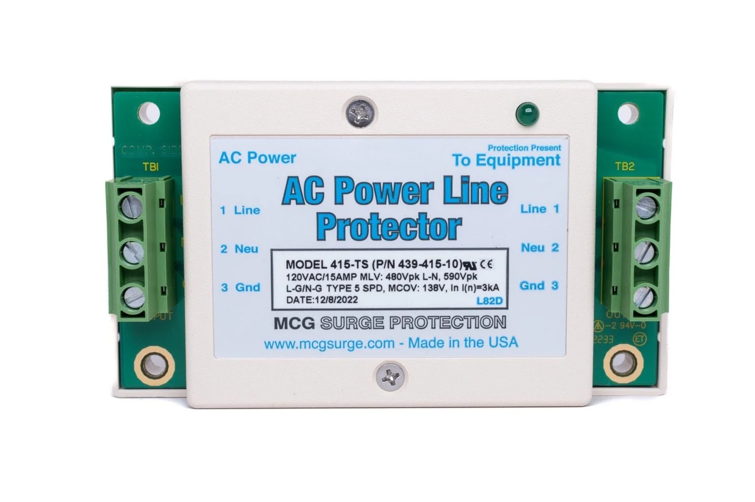 400 Series for OEM/Equipment Protection — MCG Surge Protection®