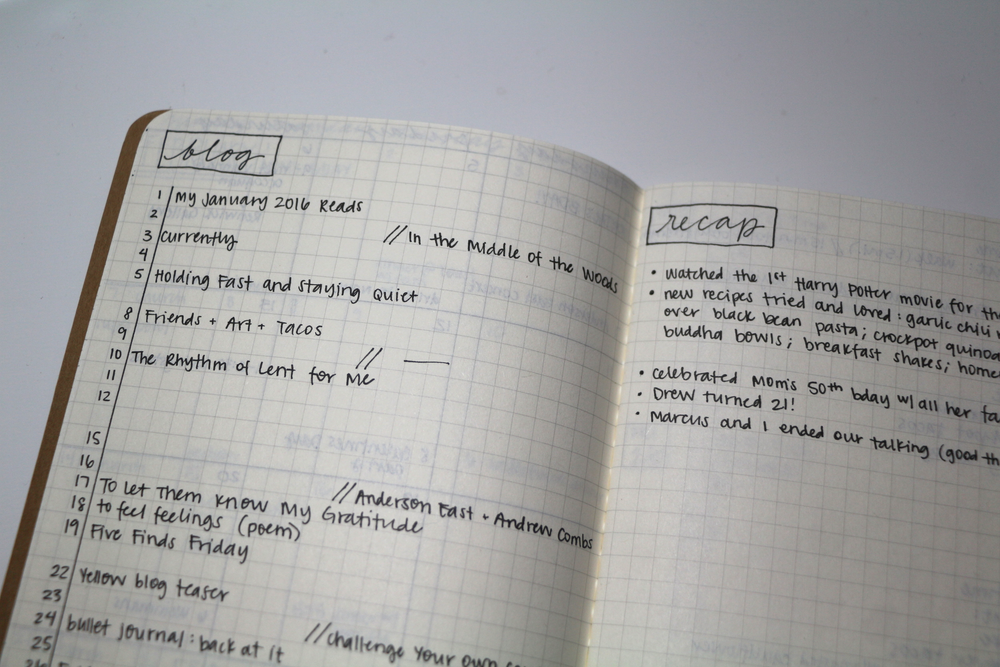 Bullet Journal: Back at It — rachel a. dawson