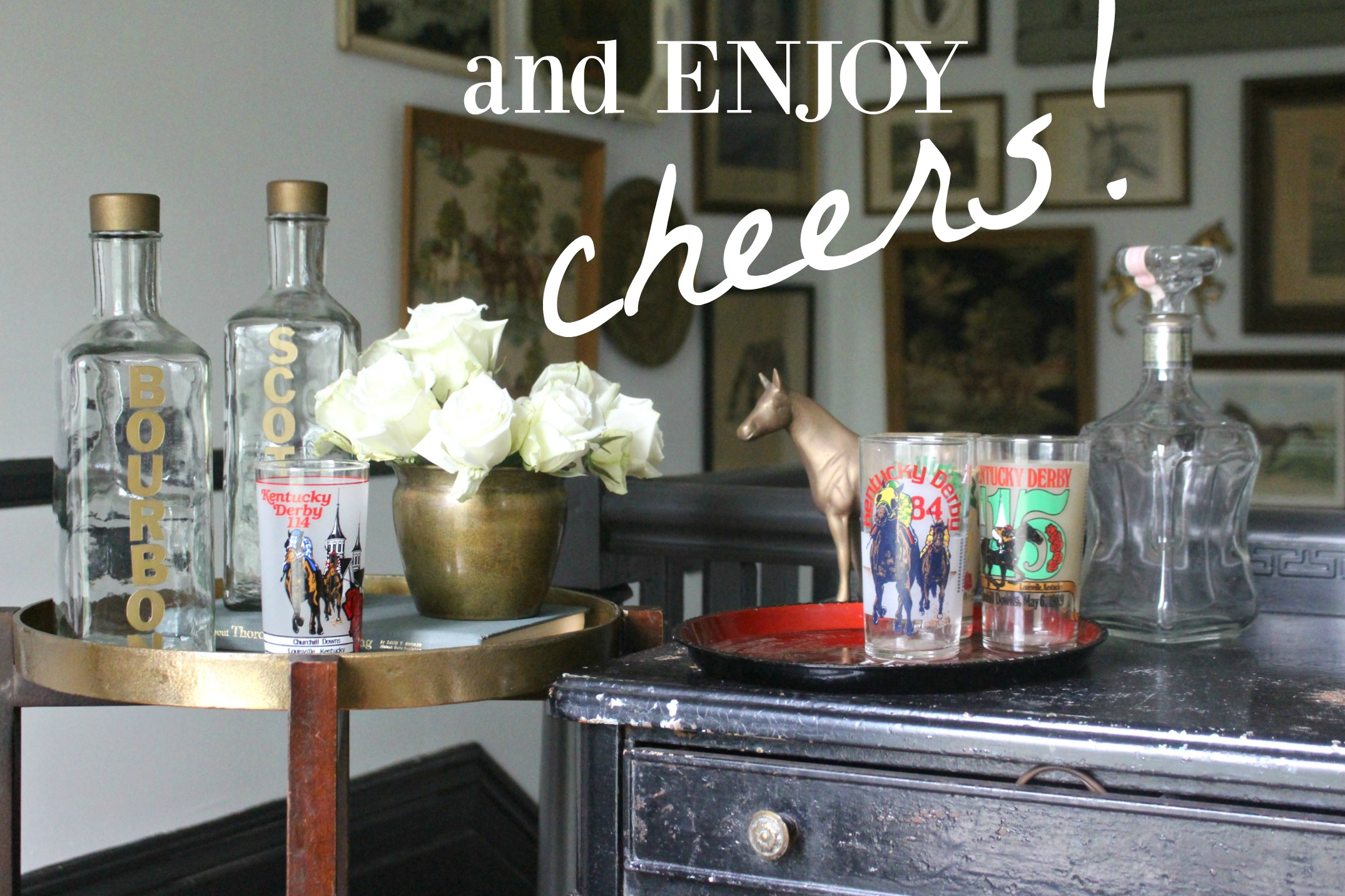 How to Style your Derby Bar Cart — Gathered Living