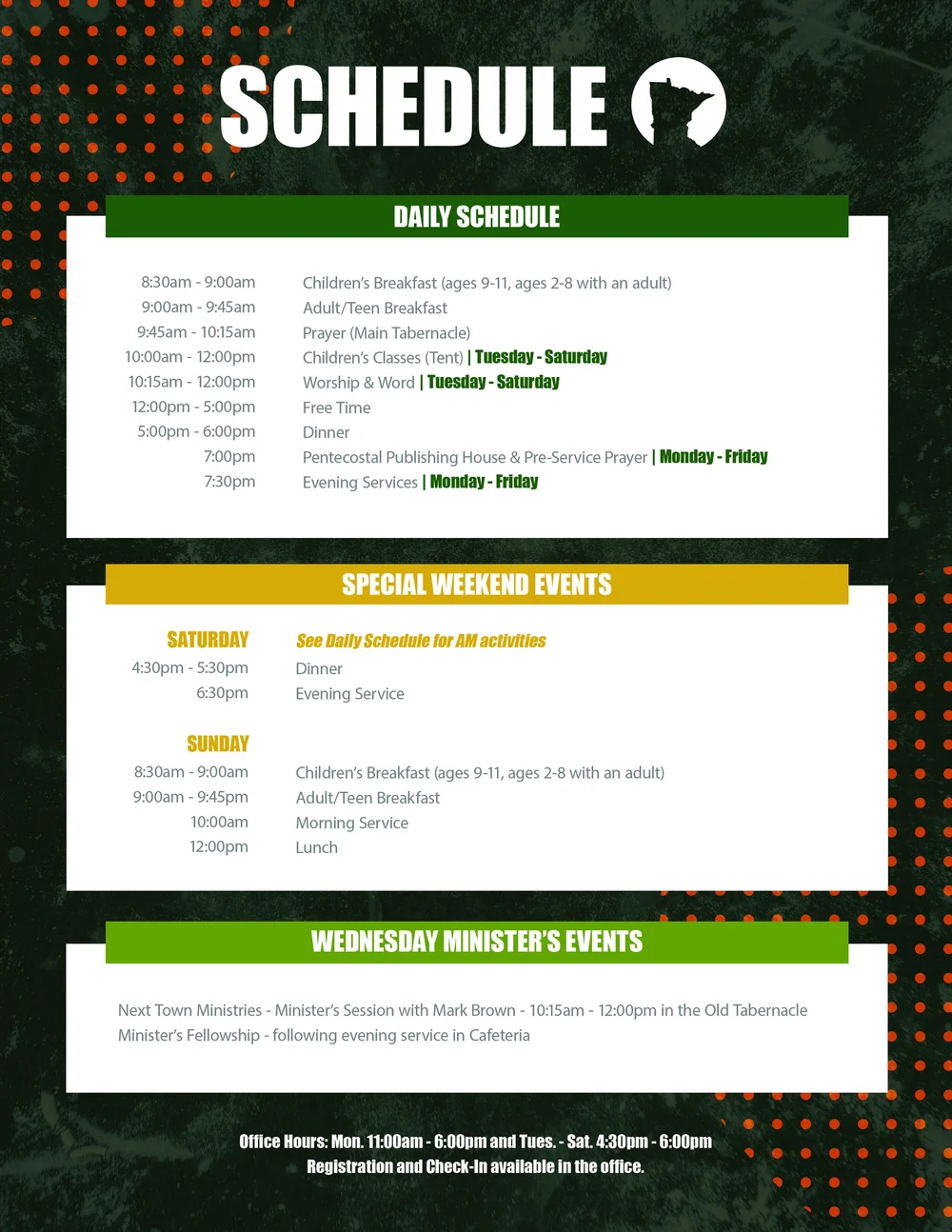 Upcoming Events — Minnesota District UPCI