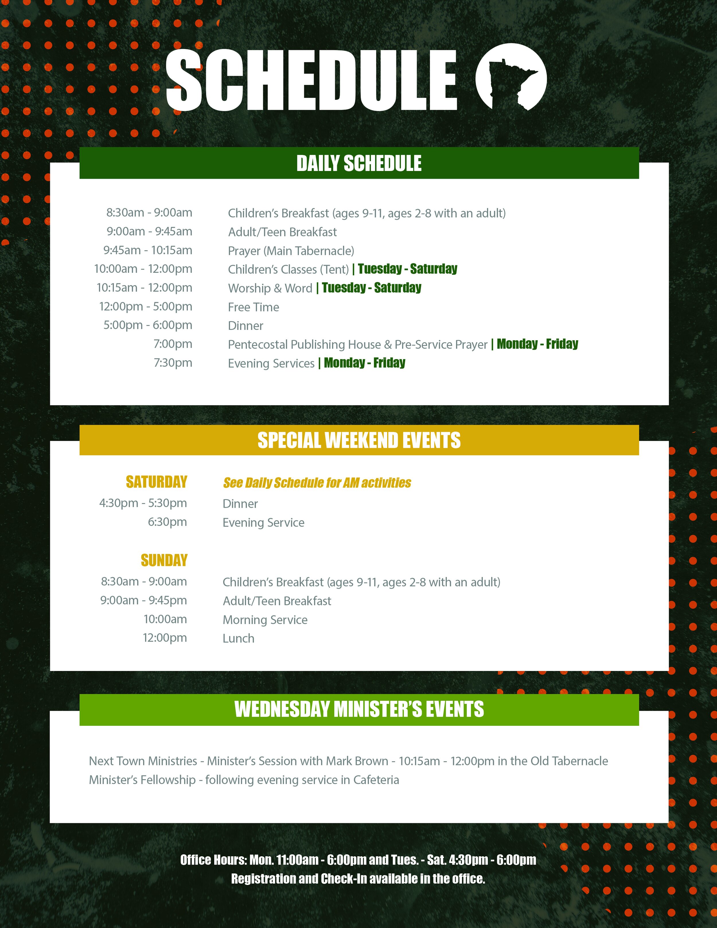 Upcoming Events — Minnesota District UPCI