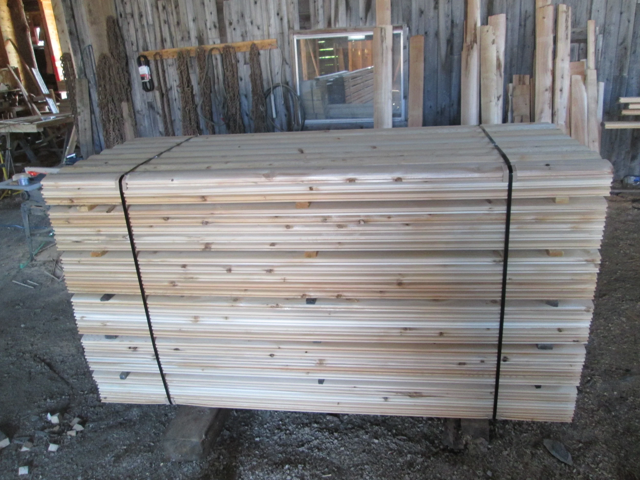 Log Siding-2x6 White Cedar, Window, Door and Corner Trim — Maine Cedar ...