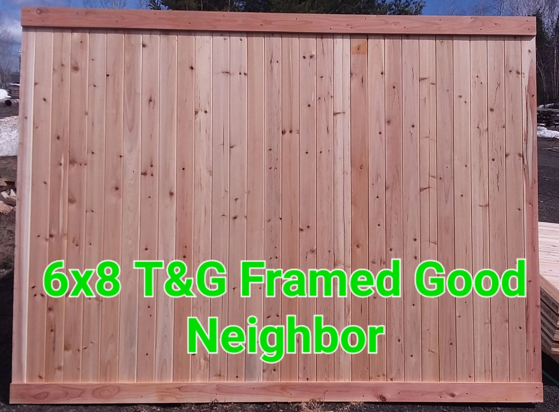 Fence Panels and Post — Maine Cedar Store