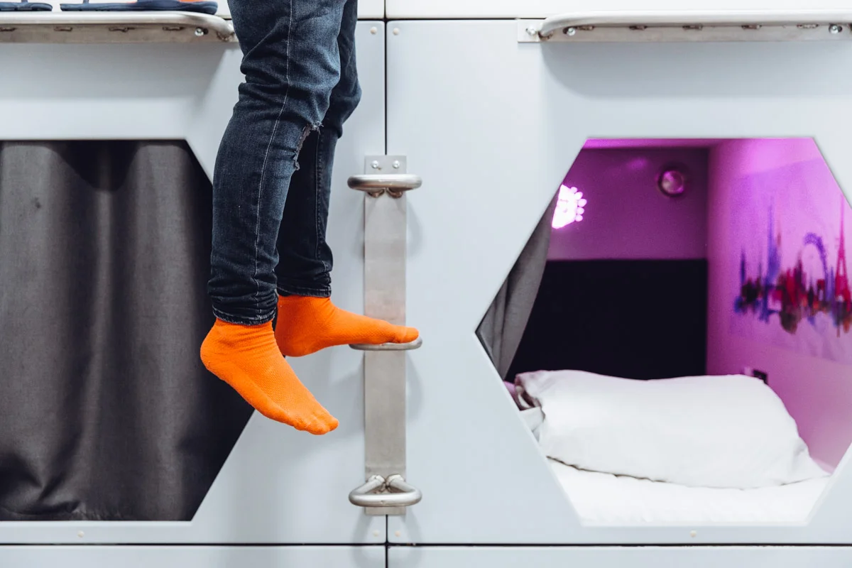 Spending the Night in the UK's First Capsule Hostel — ALONG DUSTY ROADS