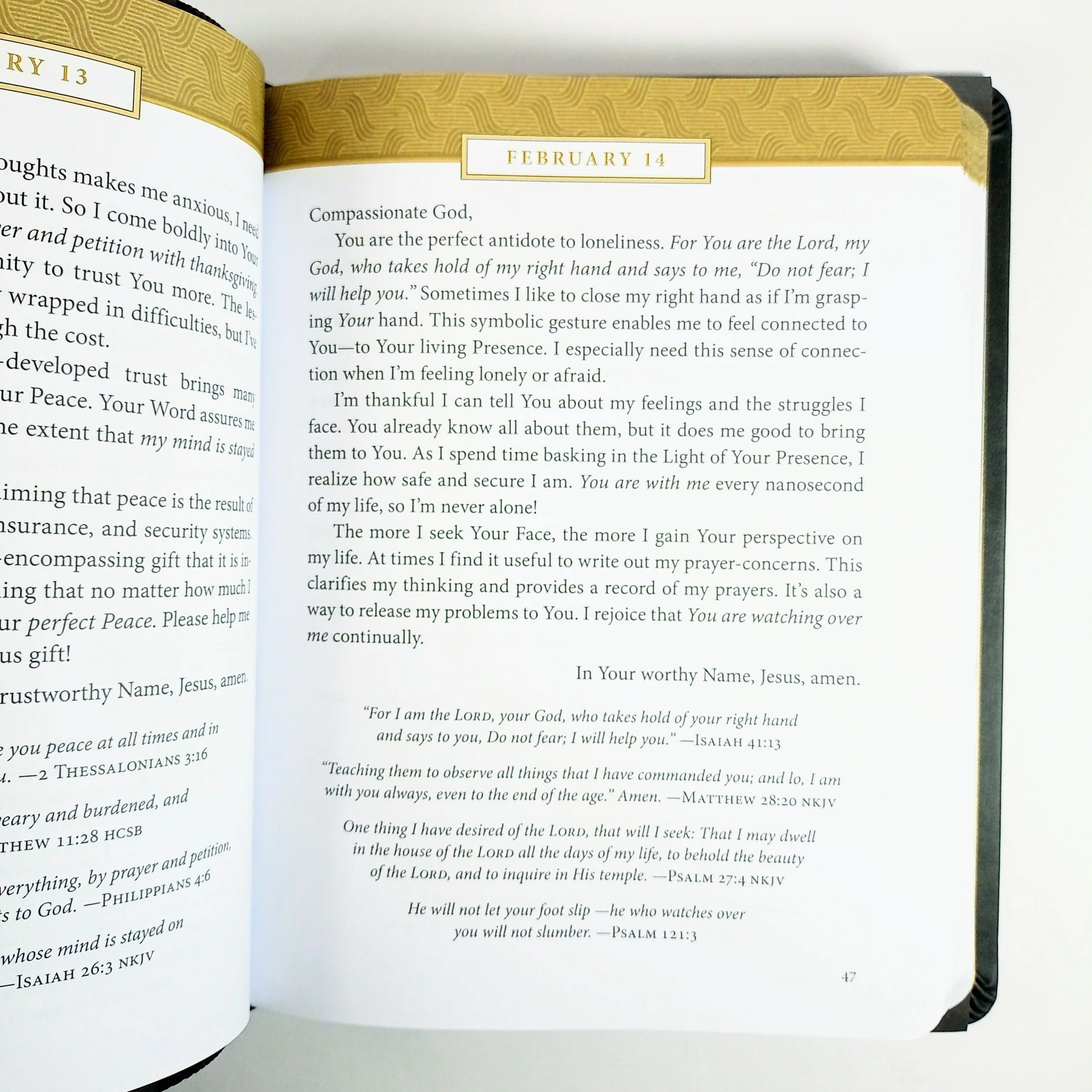 Jesus Listens Large Text Leathersoft Charcoal with Full Scriptures by ...