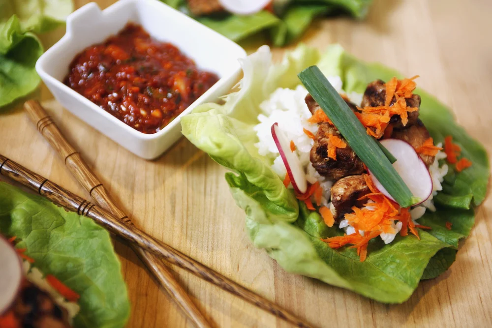 Dak Bulgogi Lettuce Wraps with Ssamjang Sauce — Suzanne Spiegoski