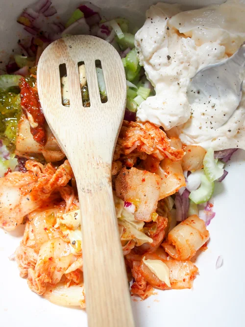 Kimchi Potato Salad — Suzanne Spiegoski